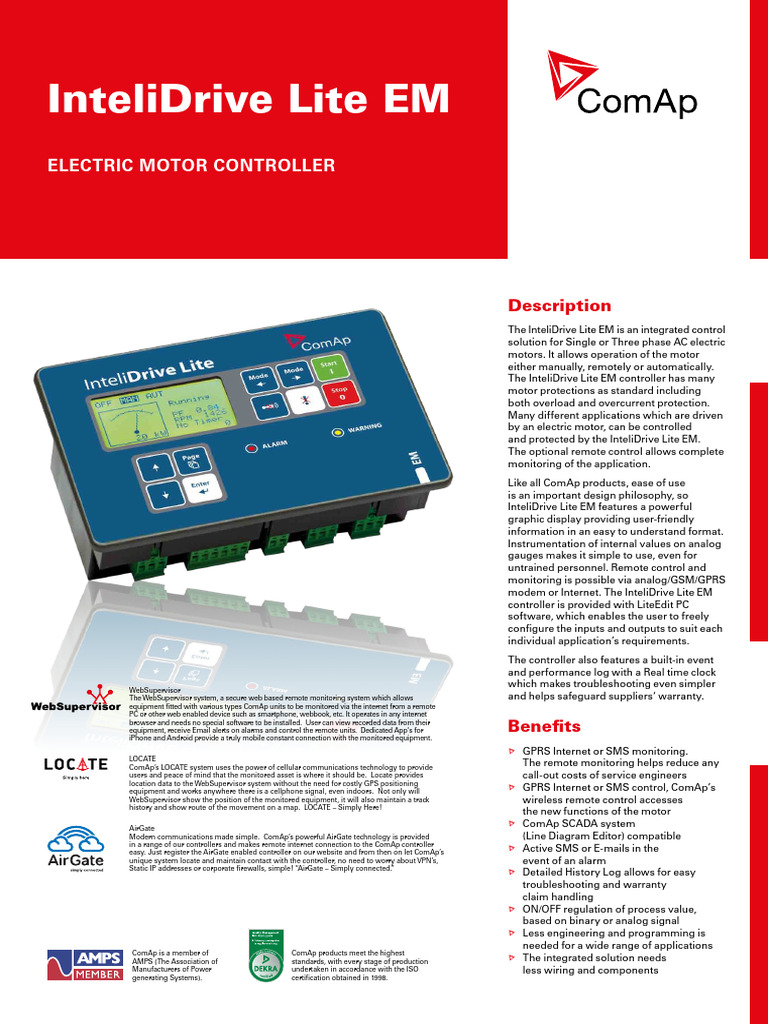 InteliDrive Lite EM Leaflet 2013-06 CPLEIDEM | PDF | General Packet ...