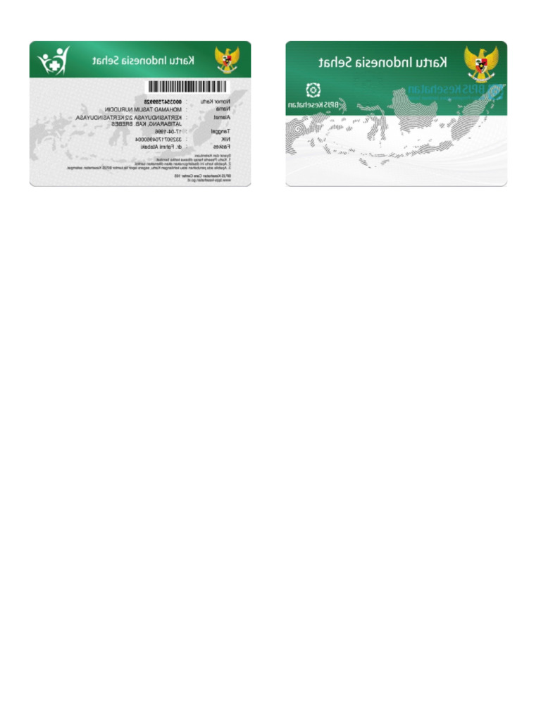 Template Cetak BPJS | PDF