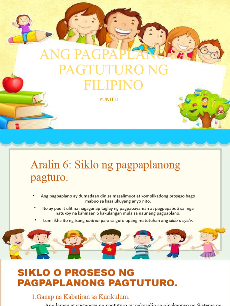 Ang Pagpaplano Sa Pagtuturo NG Filipino | PDF