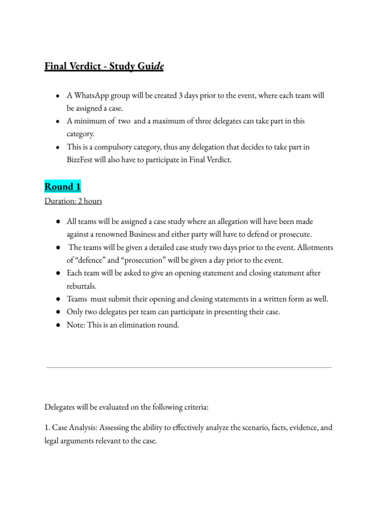 Final Verdict | PDF | Law