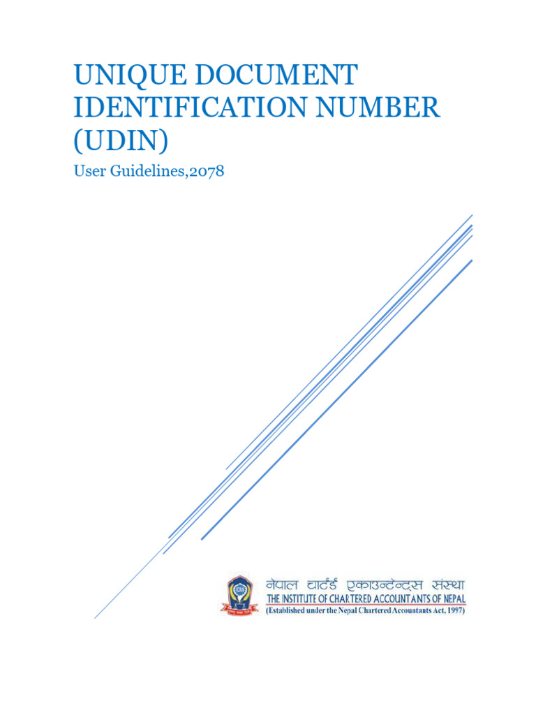 UDIN Guideline For Uploading in Website v1 | PDF | Auditor's Report ...