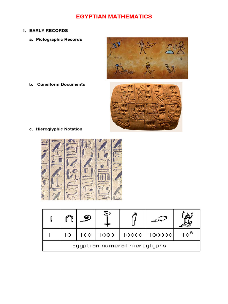 Ancient Egypt | PDF | Mathematics | Elementary Mathematics