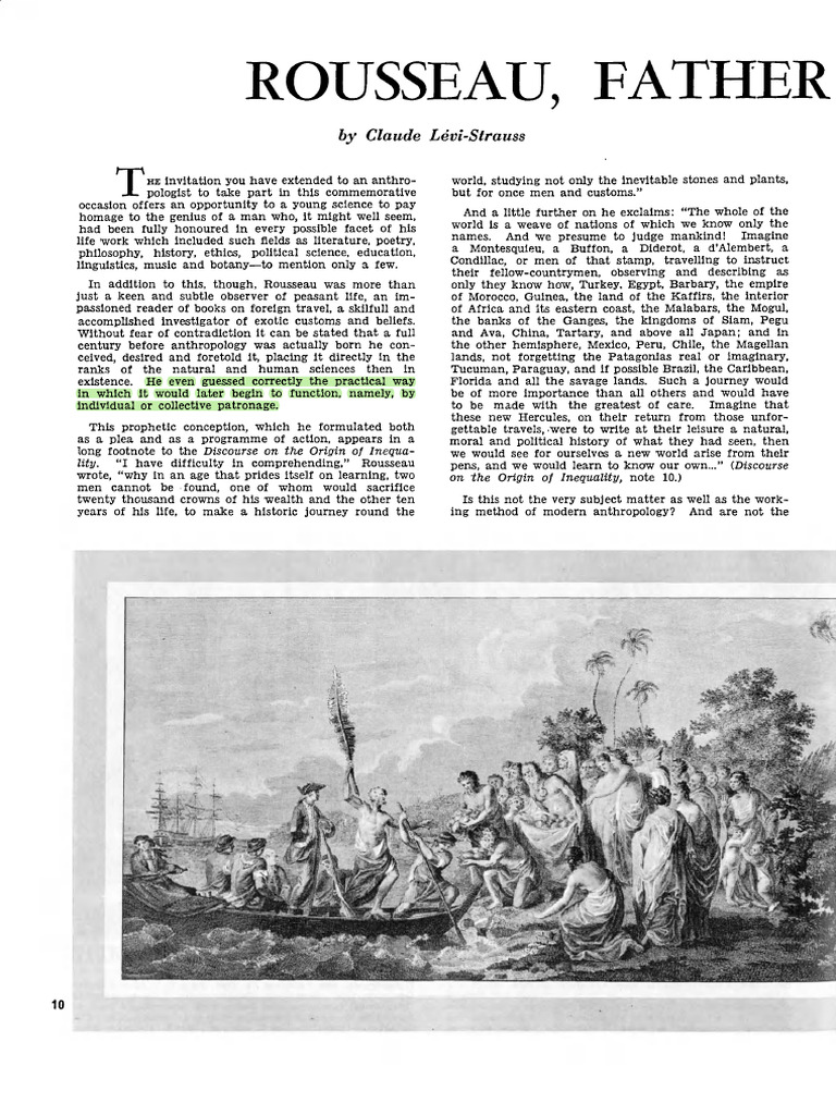Engo | PDF | Jean Jacques Rousseau | Anthropology