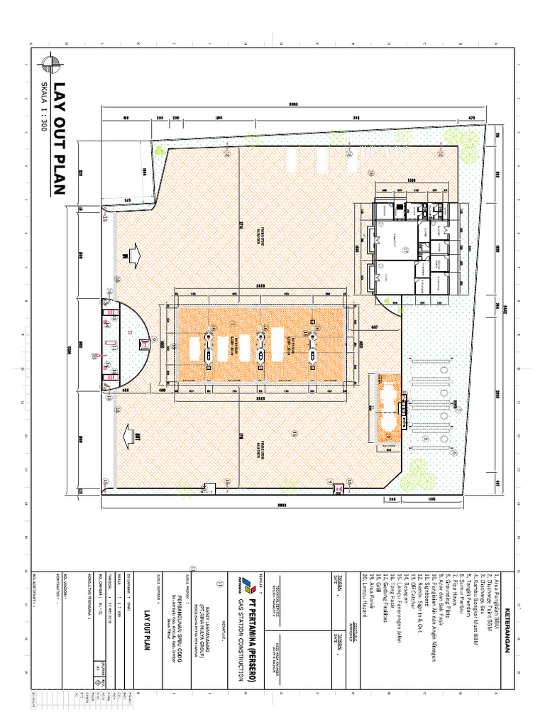 Layout Spbu Ambulu (Pertamina) | PDF