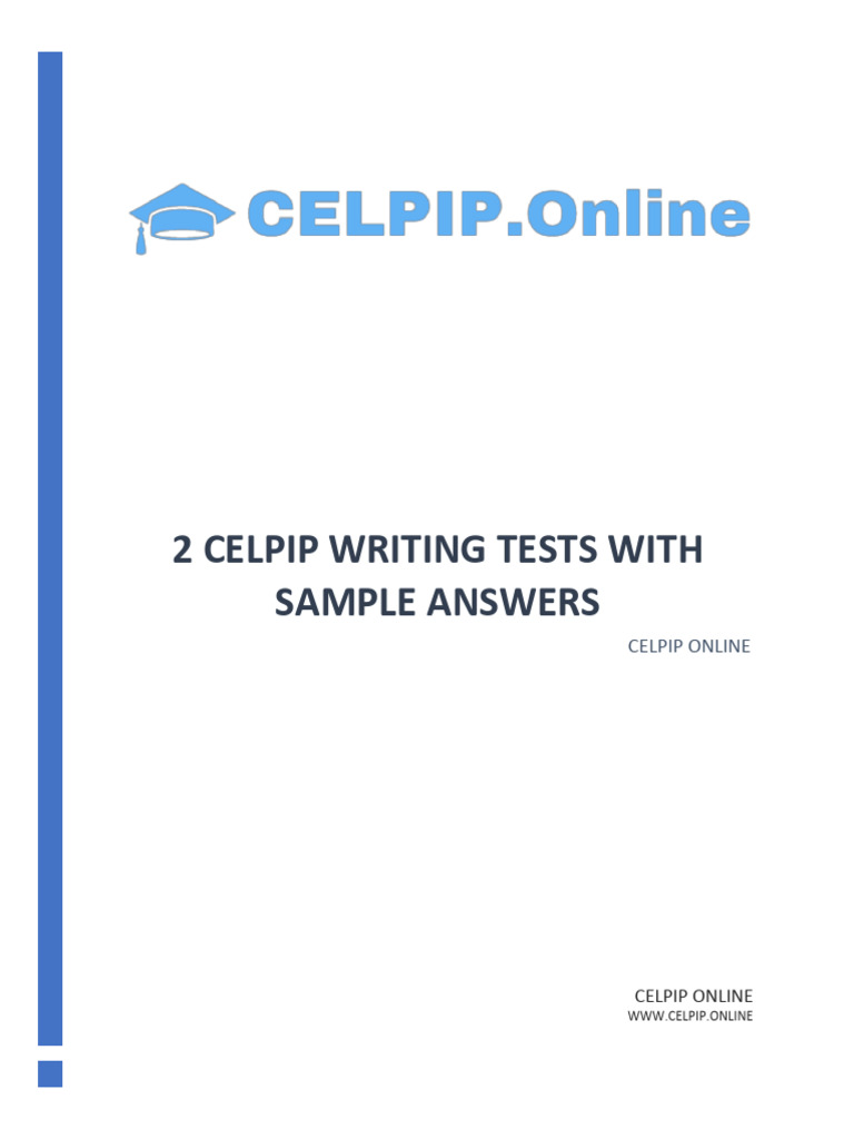 2 CELPIP Writing Tests With Sample Answers | PDF | United States Postal ...