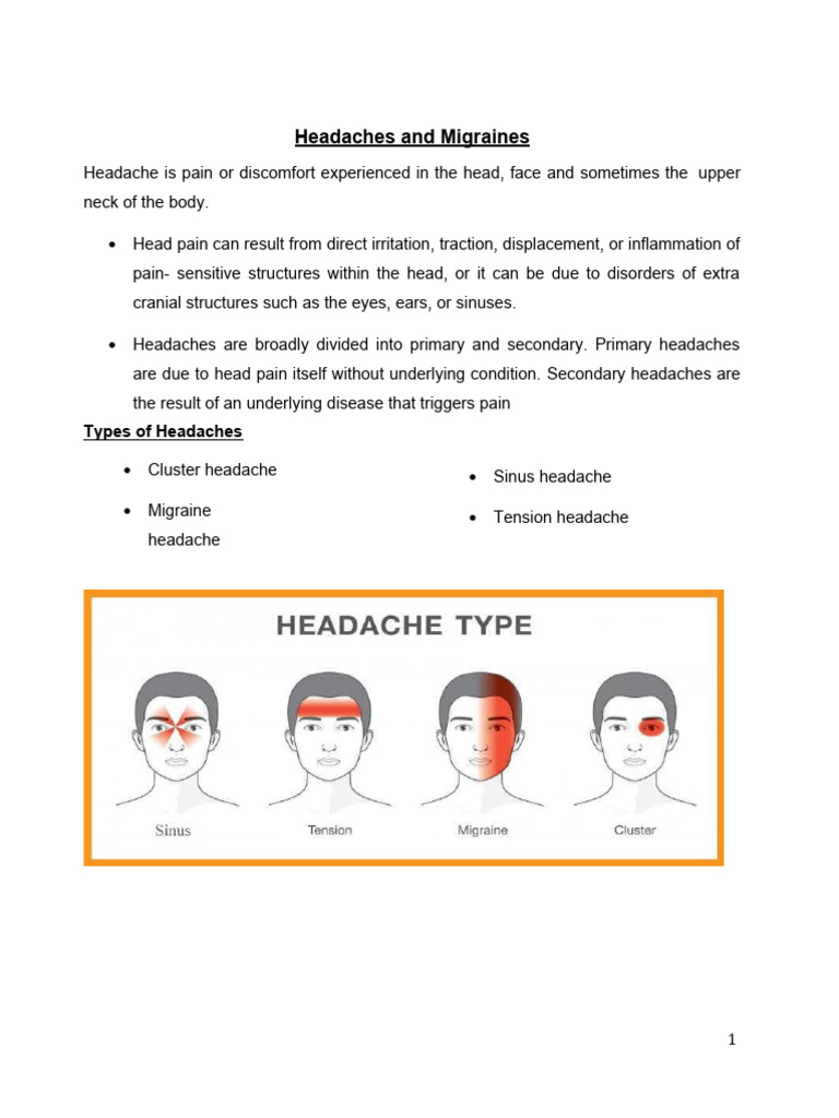 Headaches and Migraines | PDF | Headache | Migraine