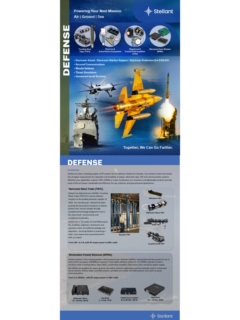 Stellant Systems: RF Solutions for Defense | PDF | Electronic Warfare ...