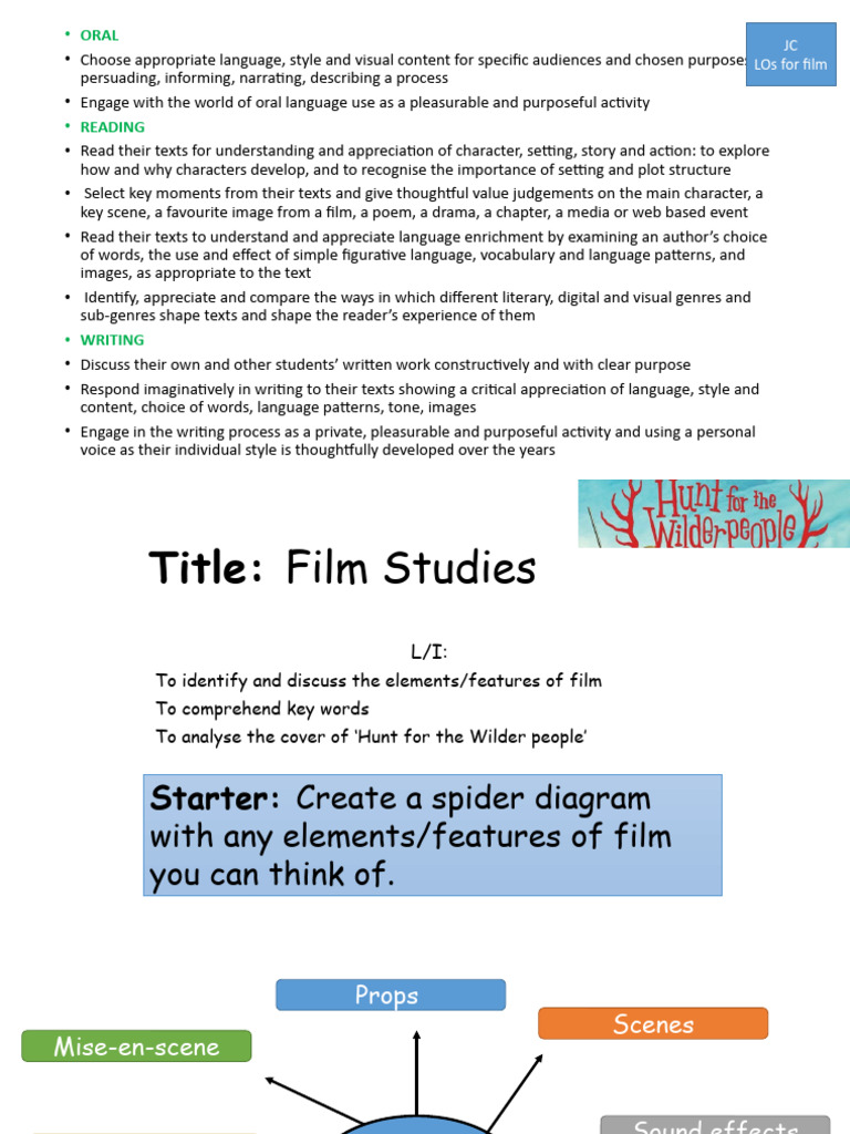 Film Studies Hunt For The Wilderpeople 10.11.22 | PDF | Genre | Adverb