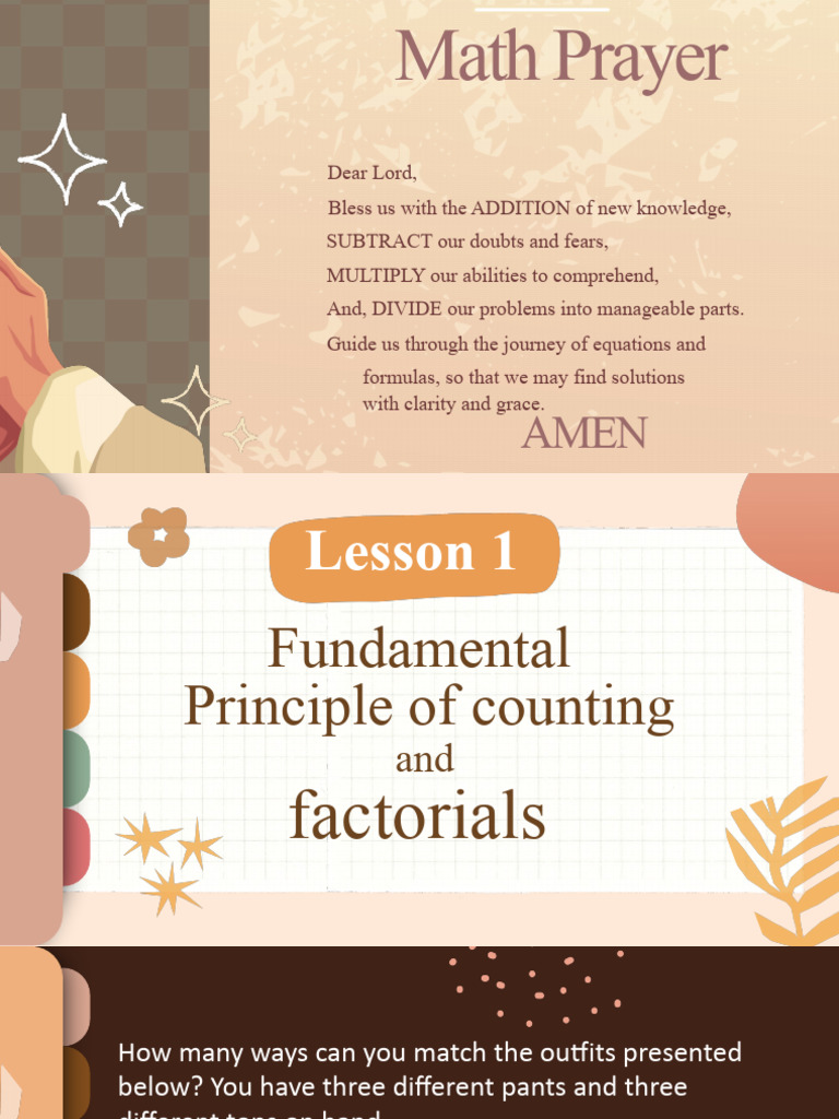 Math Prayer | PDF | Multiplication | Mathematical Concepts