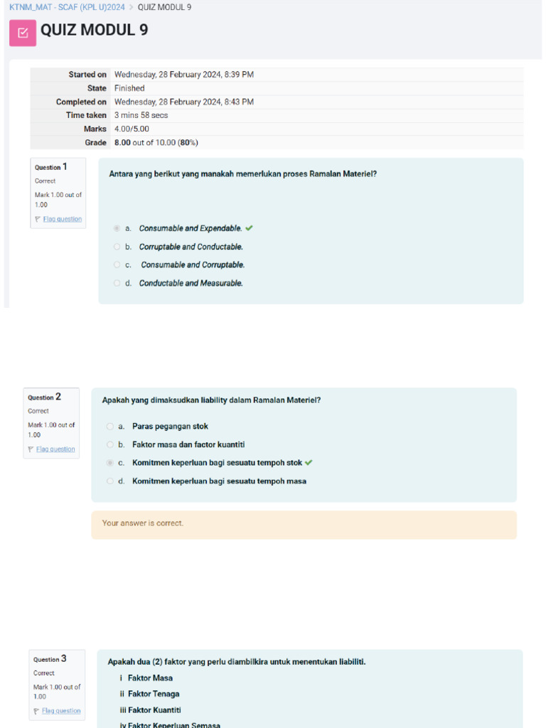 Modul 9 - Jawapan | PDF