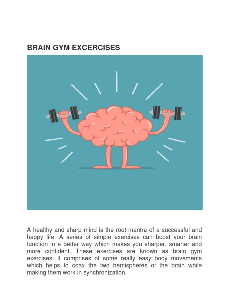 Brain Gym Exercises Guide | PDF | Breathing | Exhalation