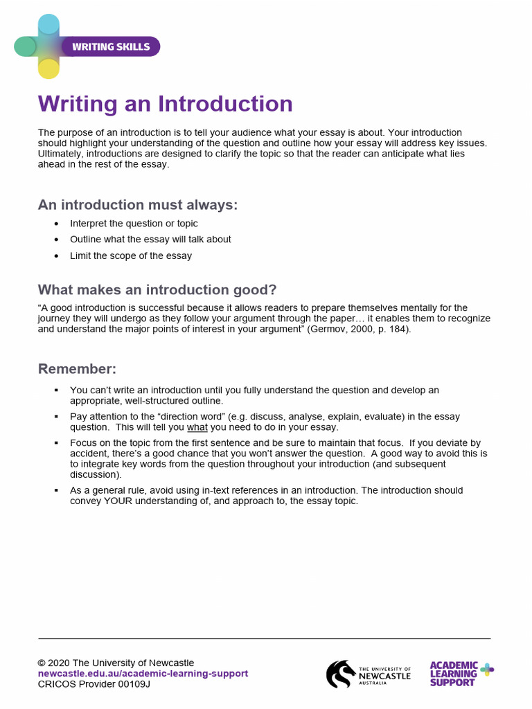 Writing An Introduction | PDF | Essays | Curriculum