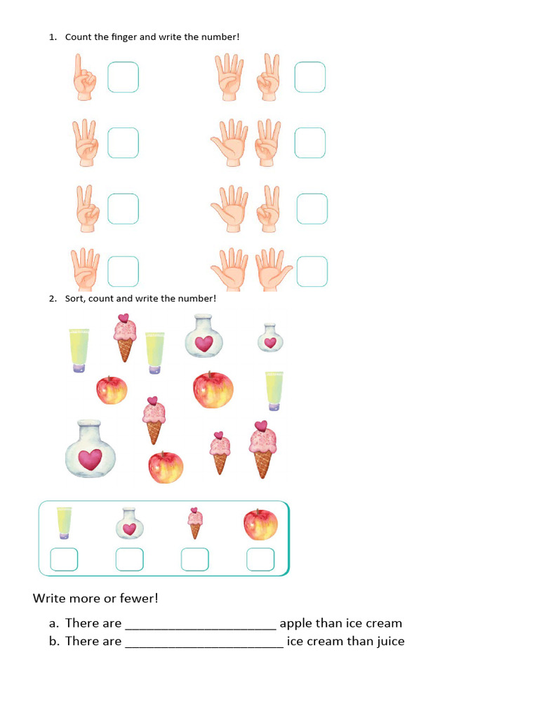 Counting and Sorting Activities for Kids | PDF | Language Arts & Discipline