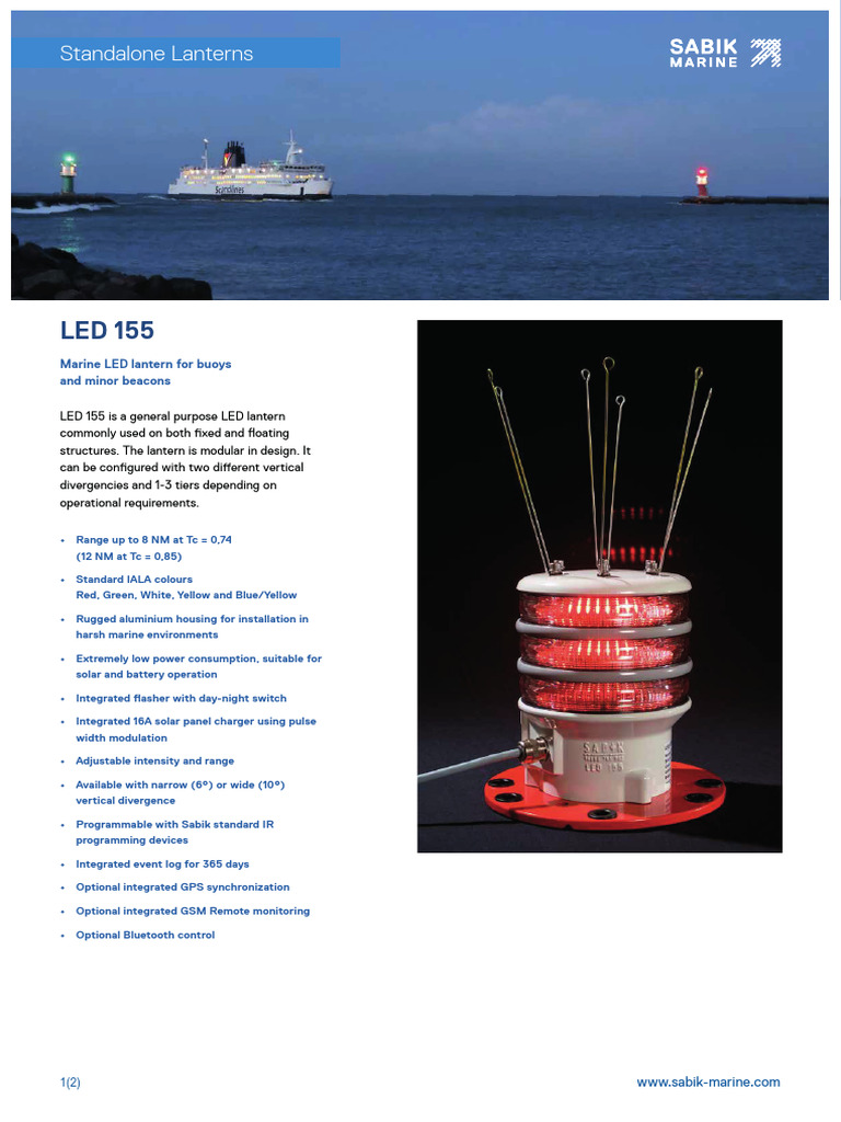 SABIK MARINE Datasheet LED 155 | PDF | Light Emitting Diode | Electrical Engineering