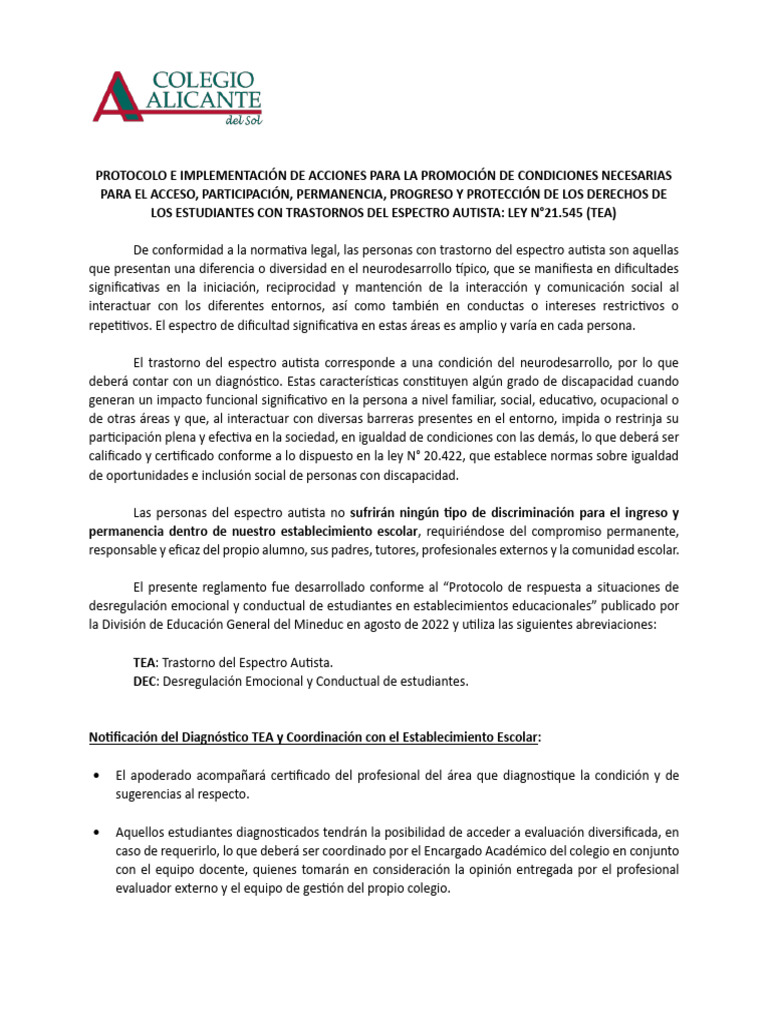 Protocolo TEA Modificado | PDF | Espectro autista | Las emociones