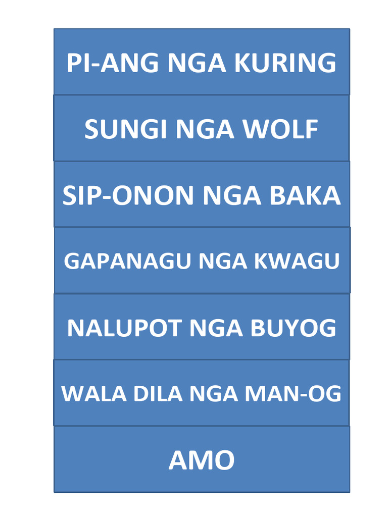 Pi-Ang Nga Kuring Sungi Nga Wolf Sip-Onon Nga Baka | PDF