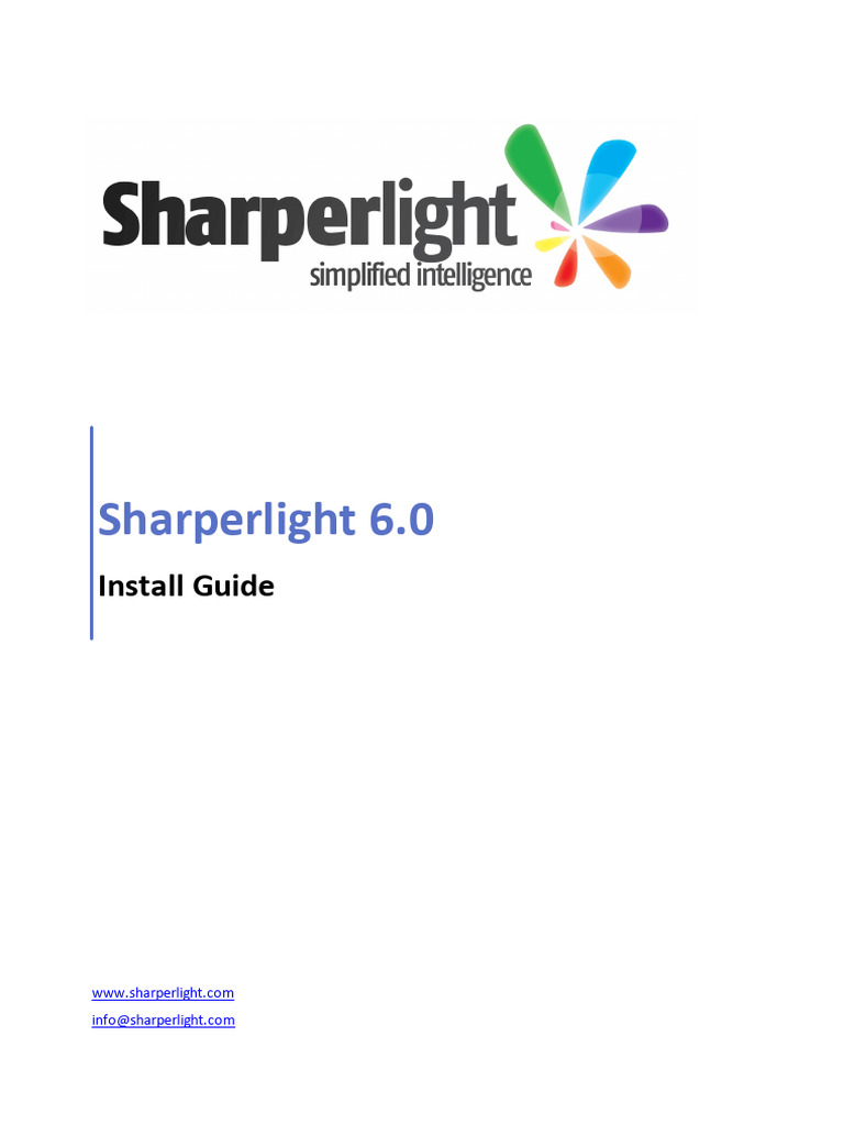 Sharperlight 6.0 Install Guide v2 - 8 | PDF | Microsoft Sql Server | Installation (Computer ...