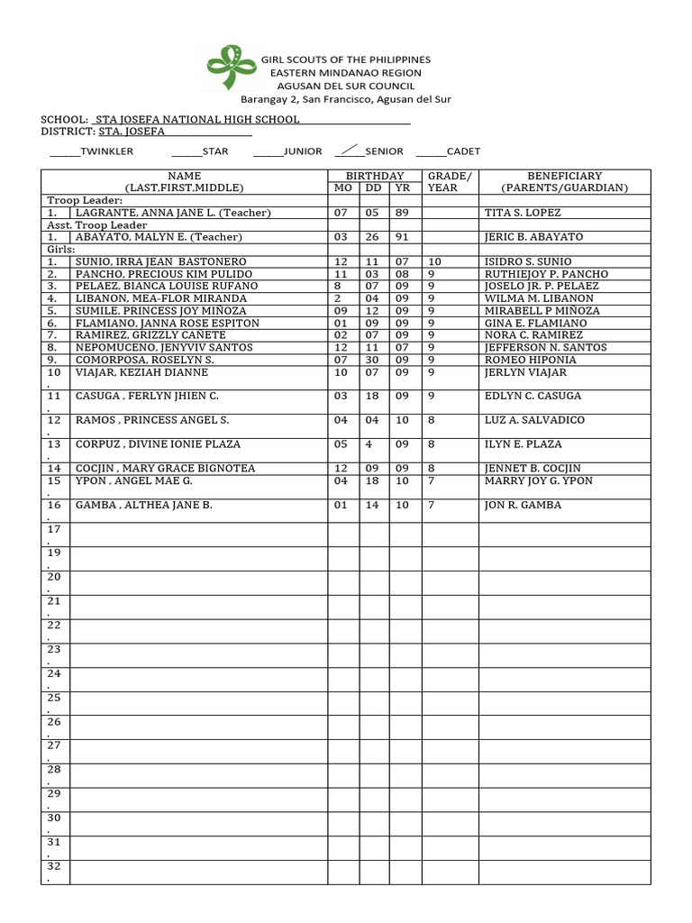 GSP Membership-Registration-Form | PDF