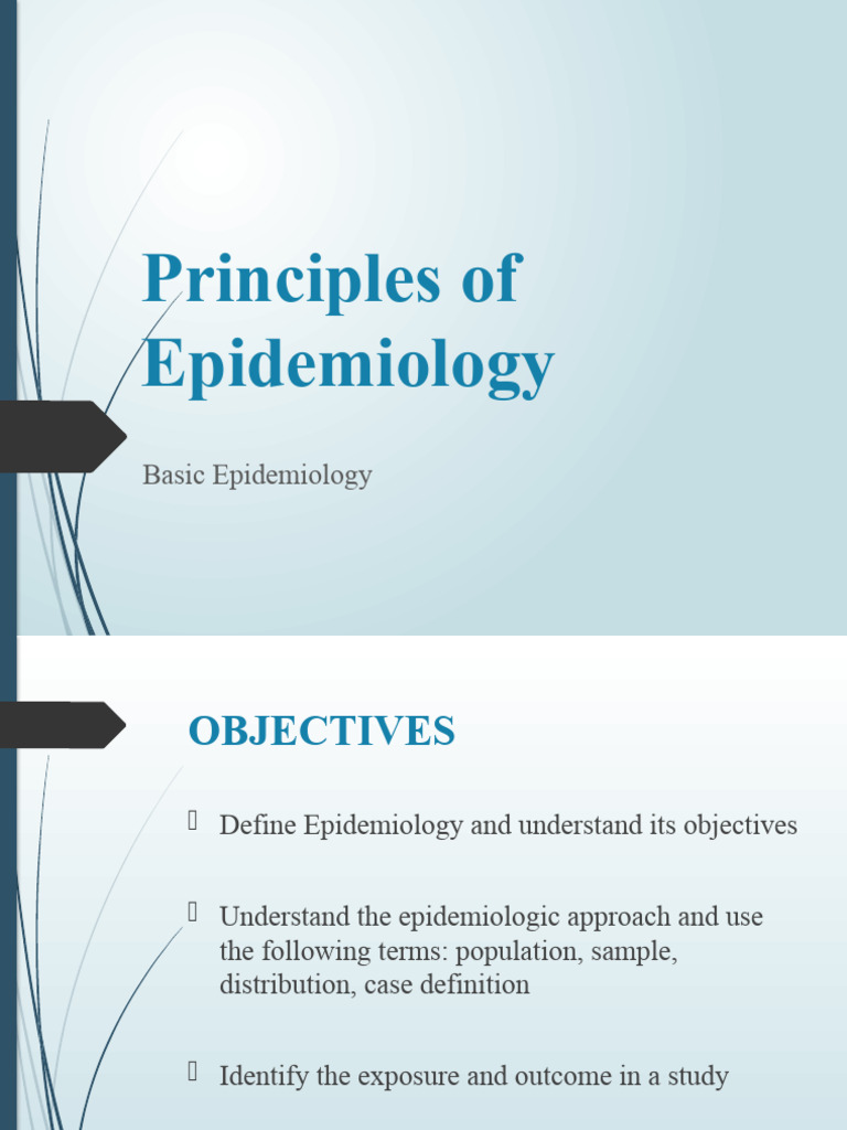 Principles of Epidemiology - Lecture 2 | PDF | Epidemiology | Public Health