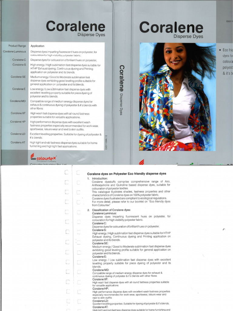 Colourtex Coralene Dyes Catalogue | PDF
