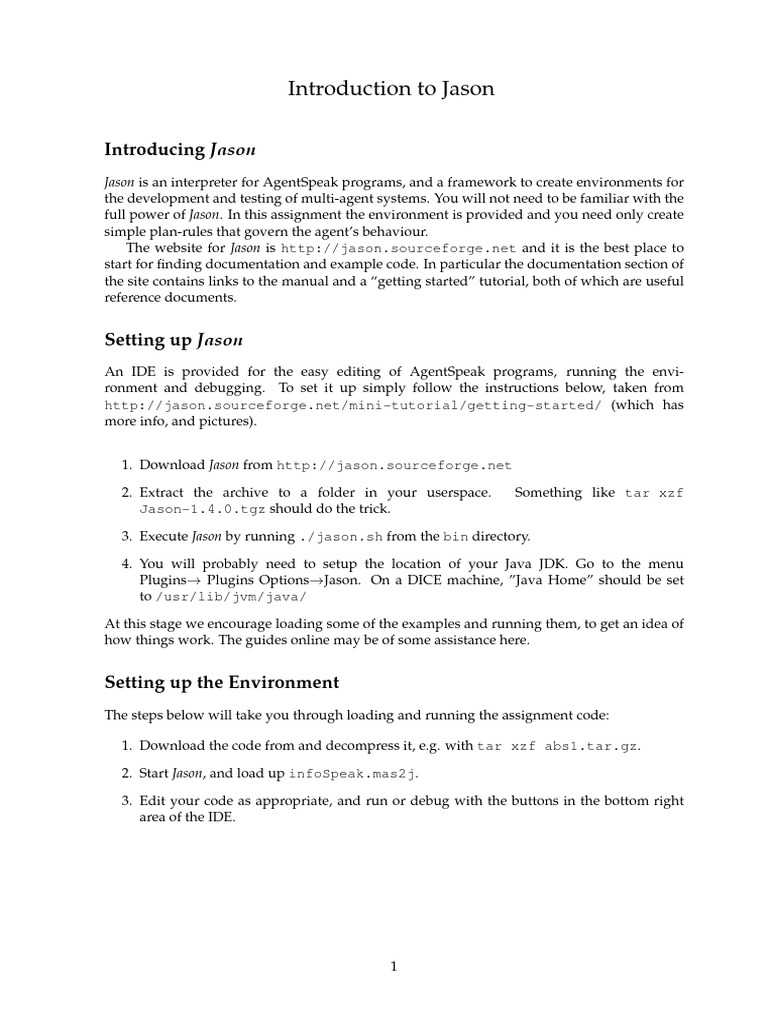 Jason | PDF | Java (Programming Language) | Information Technology