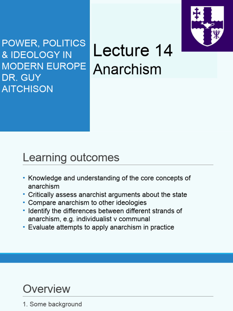 Understanding Anarchism in Modern Europe | PDF | Anarchism | Individualism