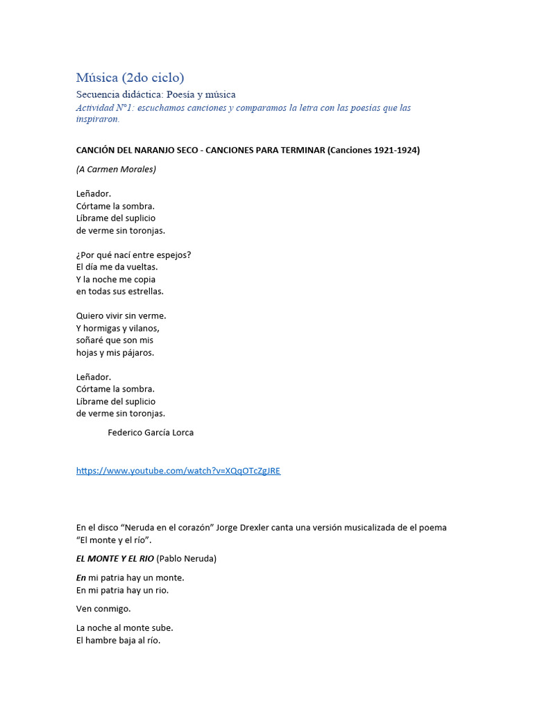 Música y Poesía | PDF | Poesía | Ritmo