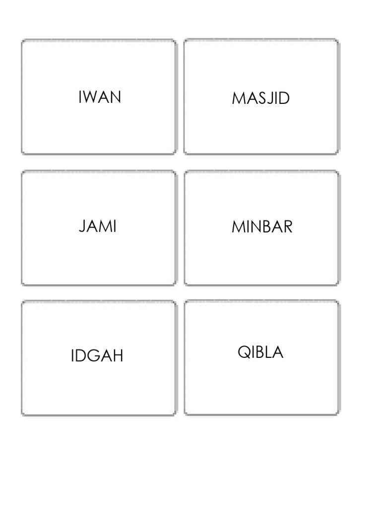 Architectural Flash Card | PDF | Mosque | Architectural Elements