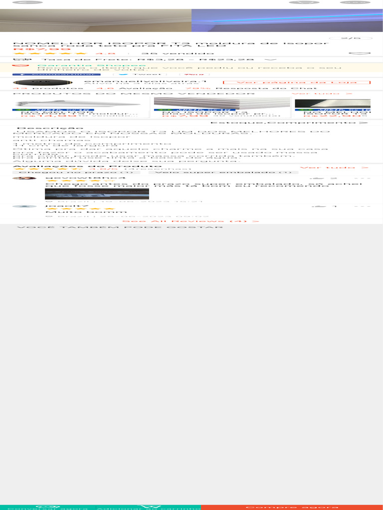 Sanca de Isopor para Teto com LED | PDF | Jogos e Atividades | Gastronomia, comida e vinho