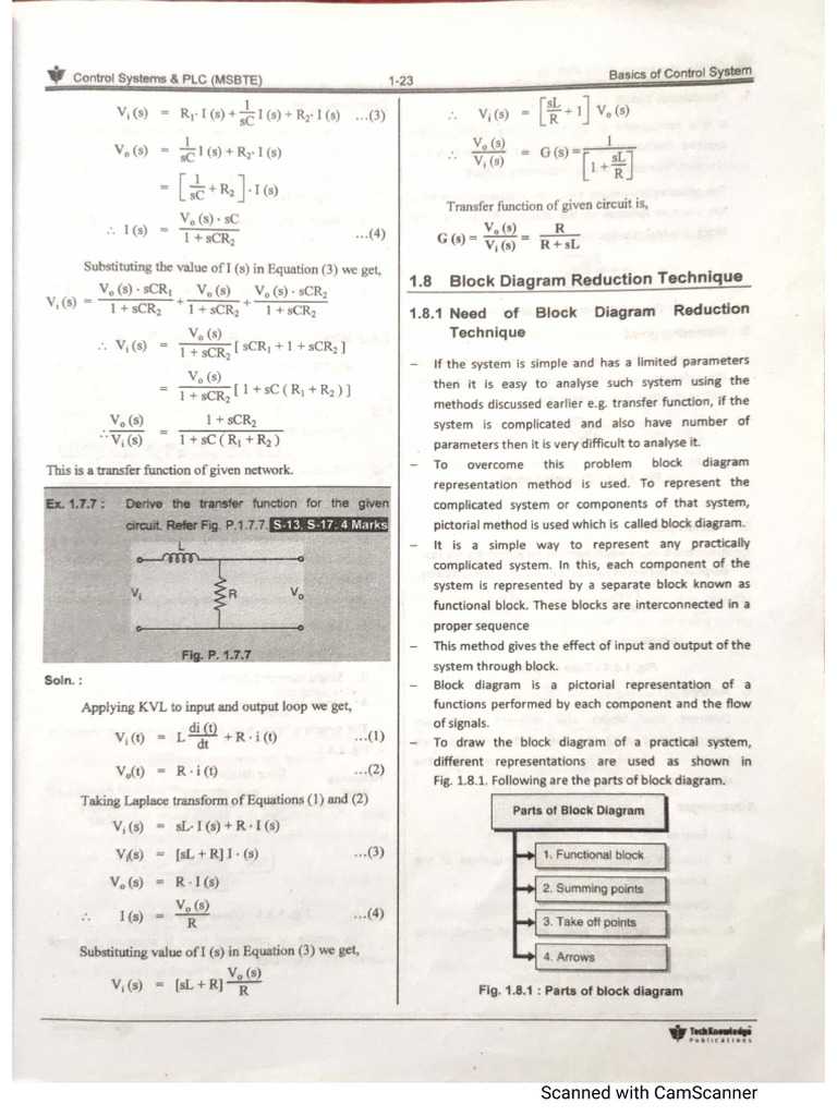 Block Diagram Reduction Techniques | PDF