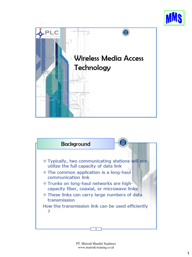 Wireless Media Access Technology: Background | PDF | Multiplexing | Computer Network