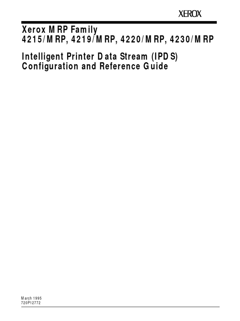 4215-19-20-30 IPDS Config Ref | PDF | Printer (Computing) | Ac Power Plugs And Sockets