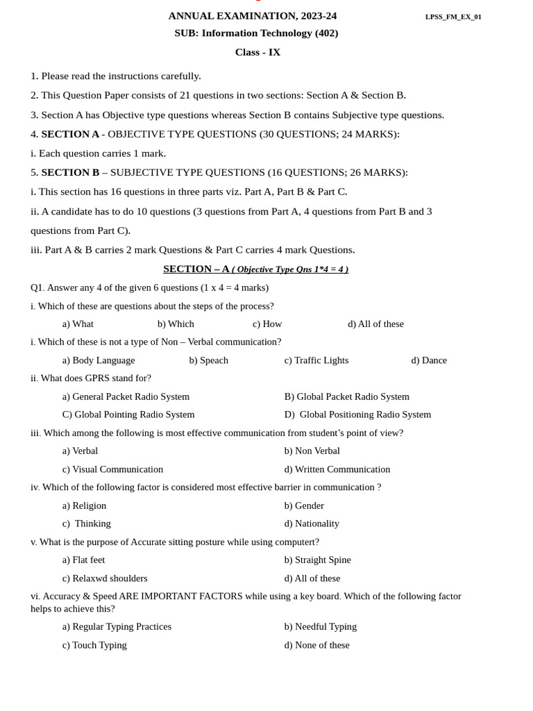 Model IX 2023IT 1402 | PDF