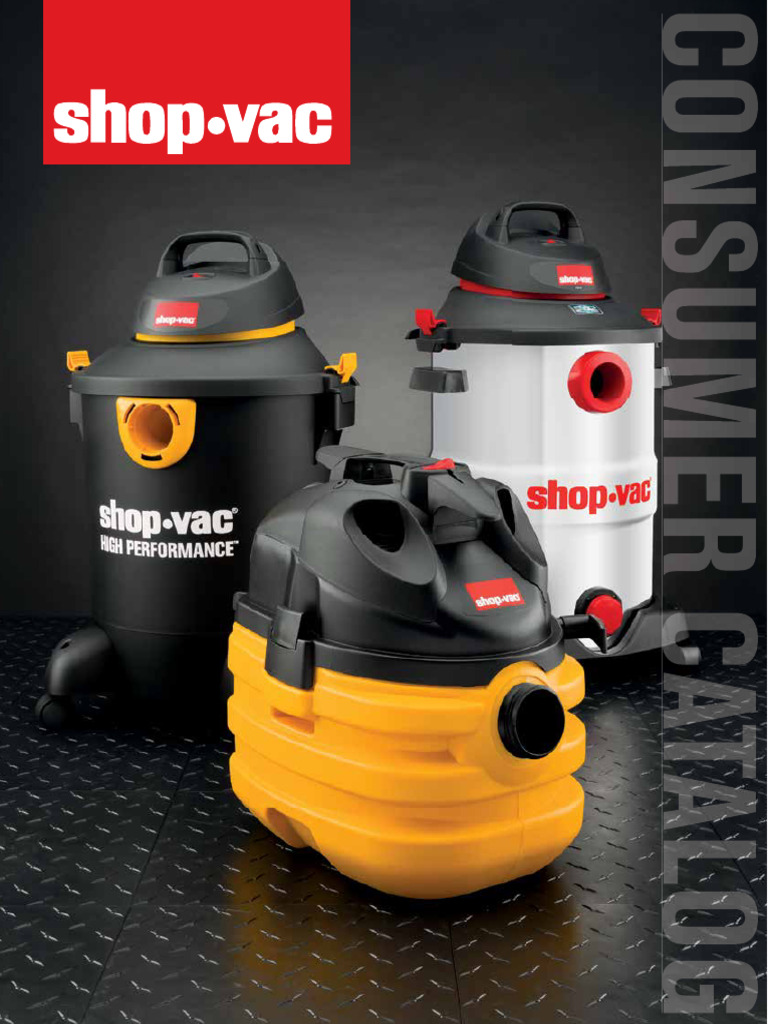 ShopVac Consumer Catalog SVA1210 | PDF | Vacuum Cleaner | Horsepower