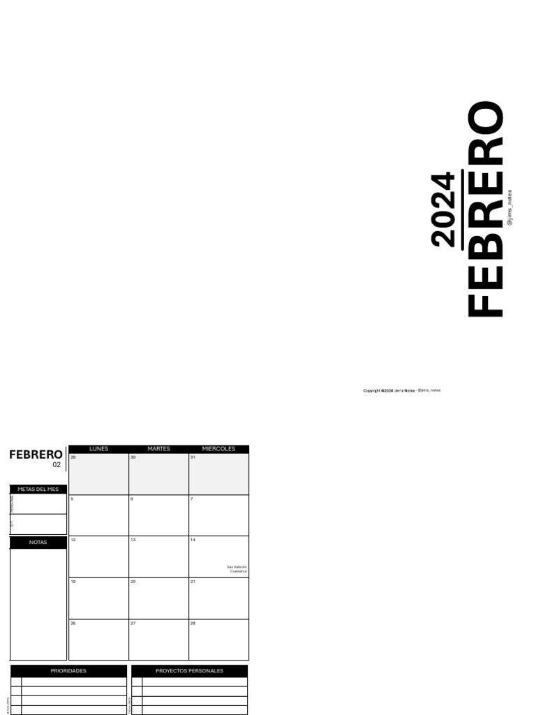 Febrero Imprimir | PDF