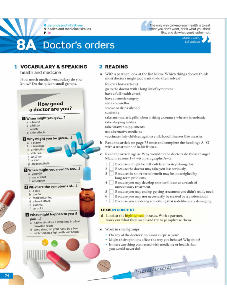 Unit 8 English File Advanced | PDF