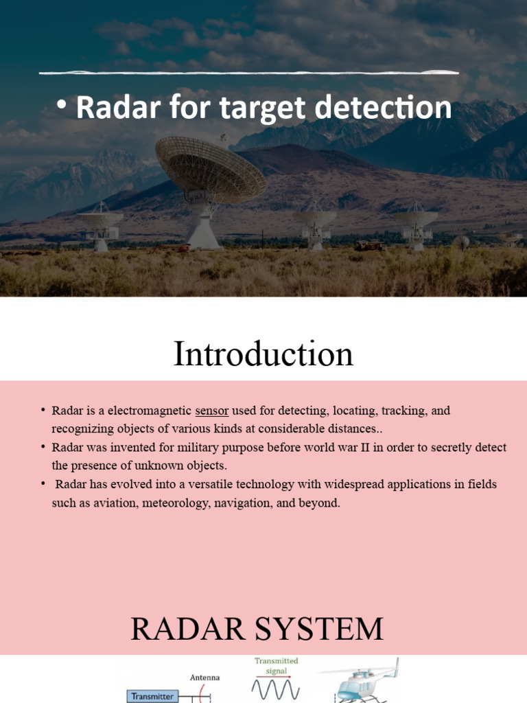 Radar Target Detection | PDF | Radar | Machine Learning