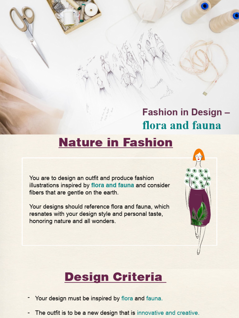 Flora and Fauna Fashion Design Guide | PDF | Pattern | Textiles