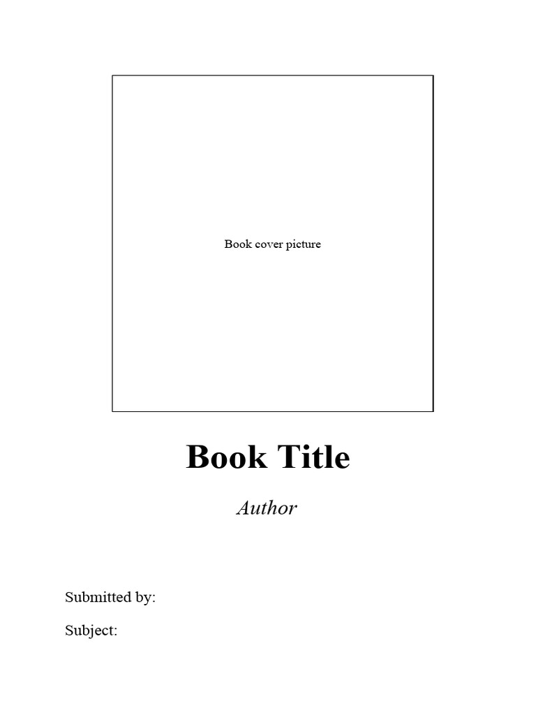 Book Report Format and Rubric | Download Free PDF | Books | Cognitive ...