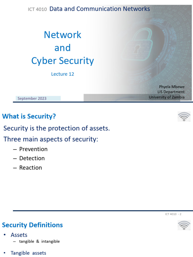 12 - Network and Cyber Security | PDF | Security | Computer Security
