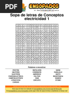 Sopa de Letras: Tipos de Energía | PDF