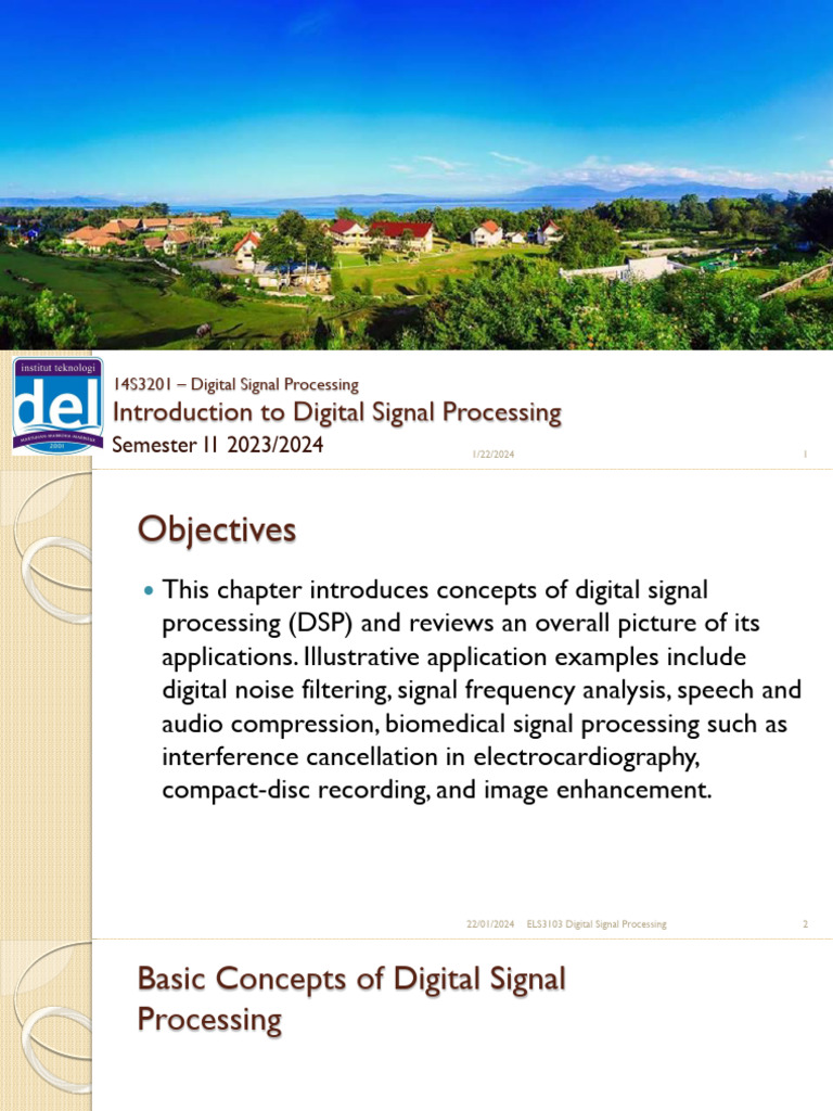 PSD W01S02 Introduction To Digital Signal Processing | PDF | Digital ... PSD W01S02 Introduction To Digital Signal Processing | PDF | Digital ...