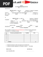 Model de - Borderou Achizitie de La Persoane Fizice | PDF