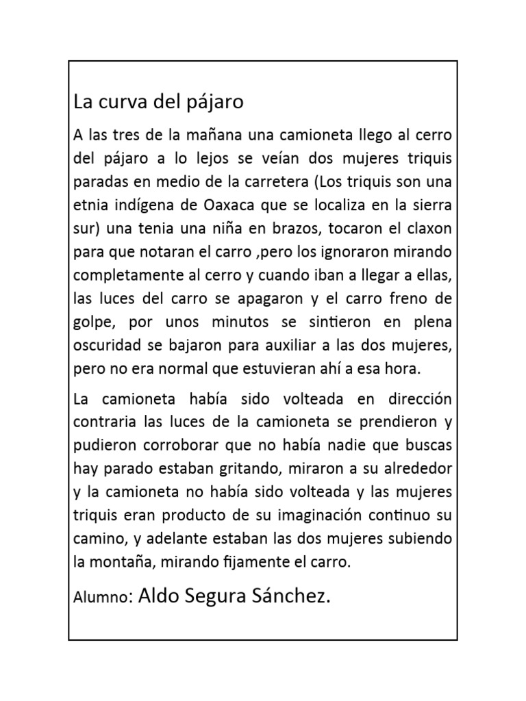 La Curva Del Pájaro | PDF