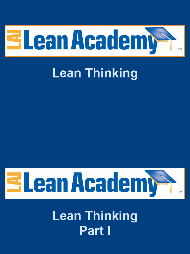 Lean Thinking | PDF