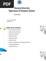 Compiler Design Module 4 Syntax Directed Translation Set 1 | PDF ...