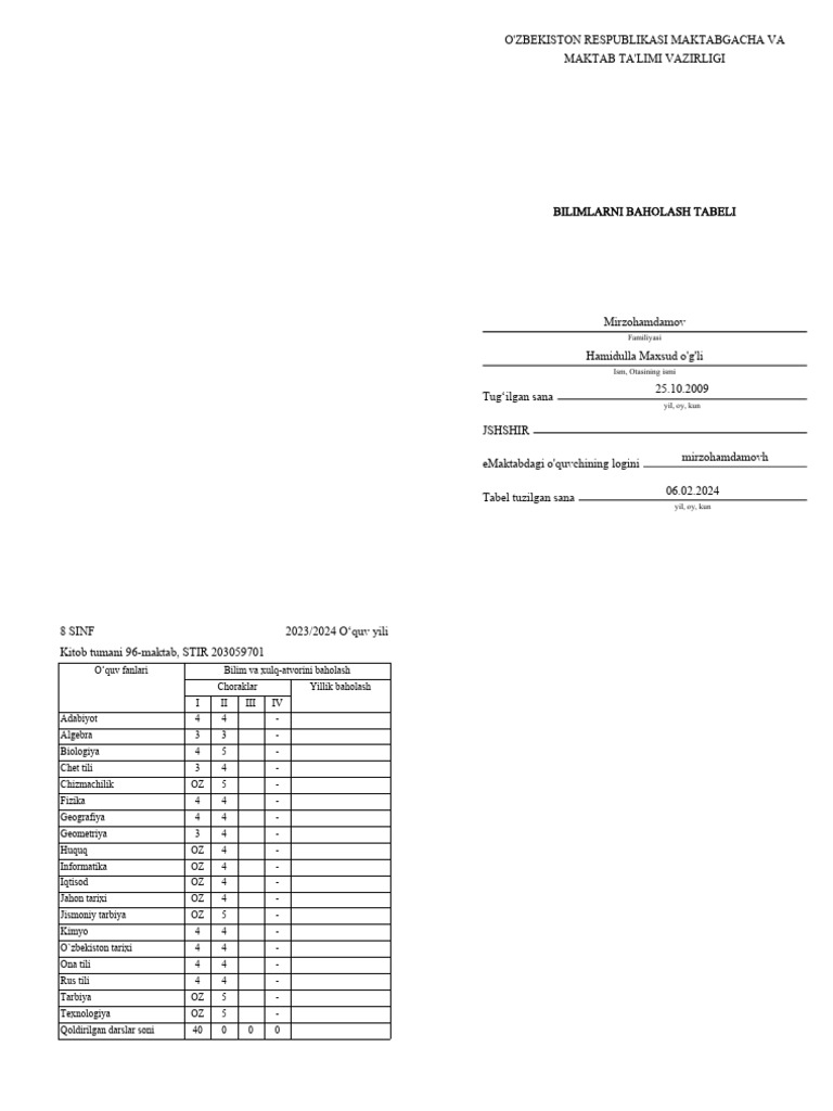 Digital Tabel PFD | PDF