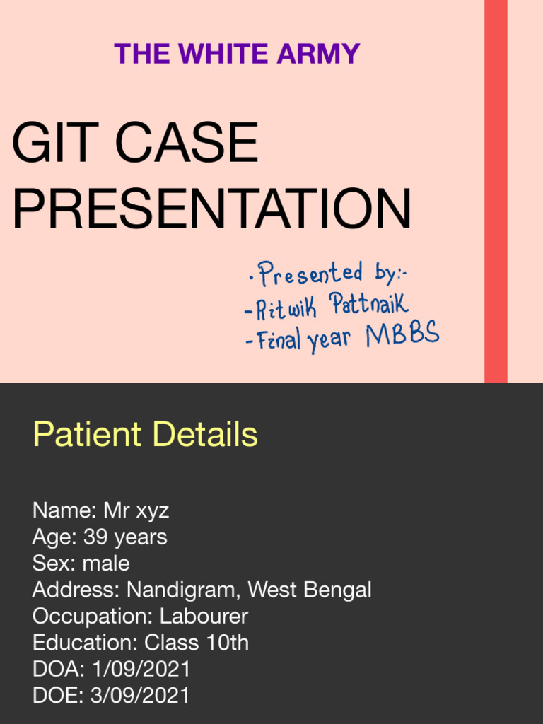 GIT Case Presentation | PDF