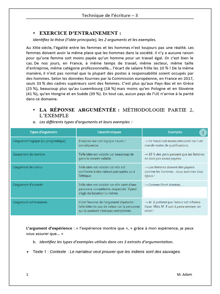 Exercice sur l'argument d'autorité | PDF | Fiction générale
