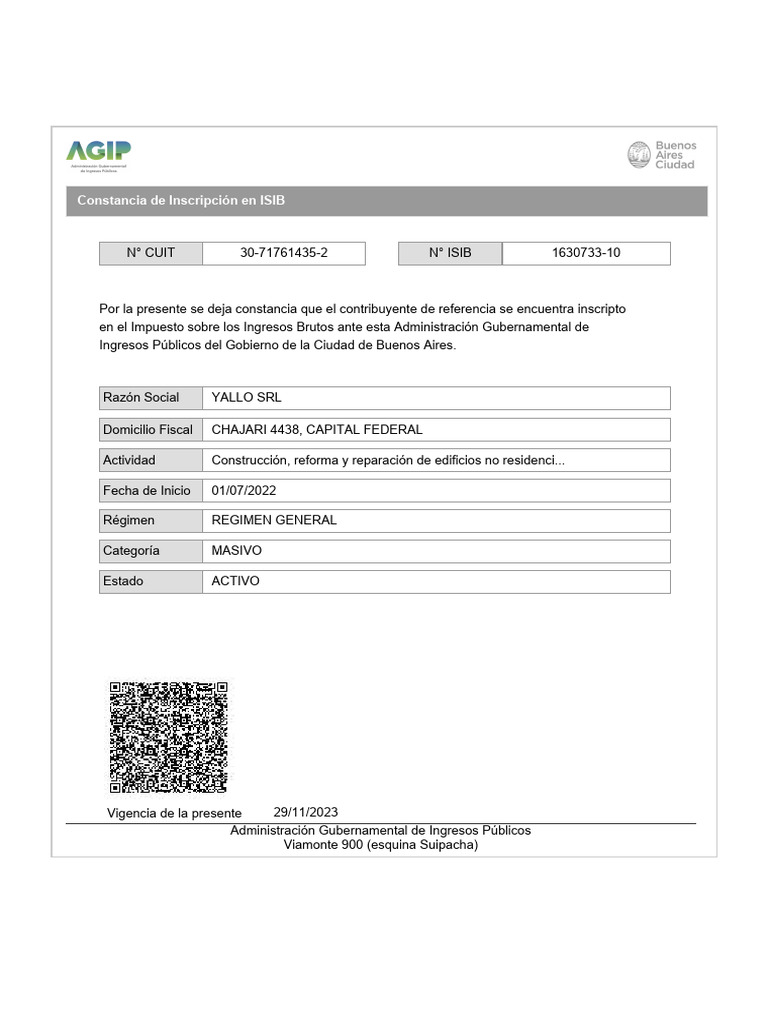 Constancia Iibb Caba | PDF